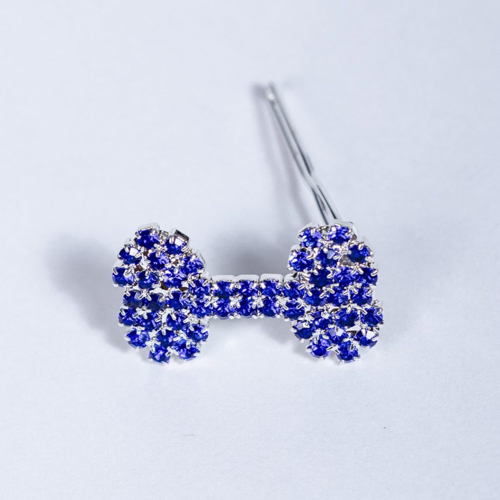 Crystal Bone Barrette - Blue - PUCCI Café