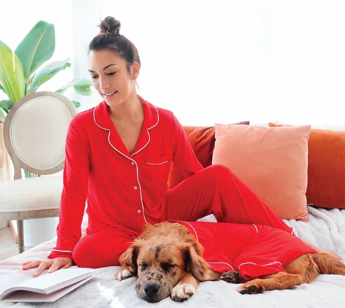 Human Red Modal Pajama - PUCCI Café