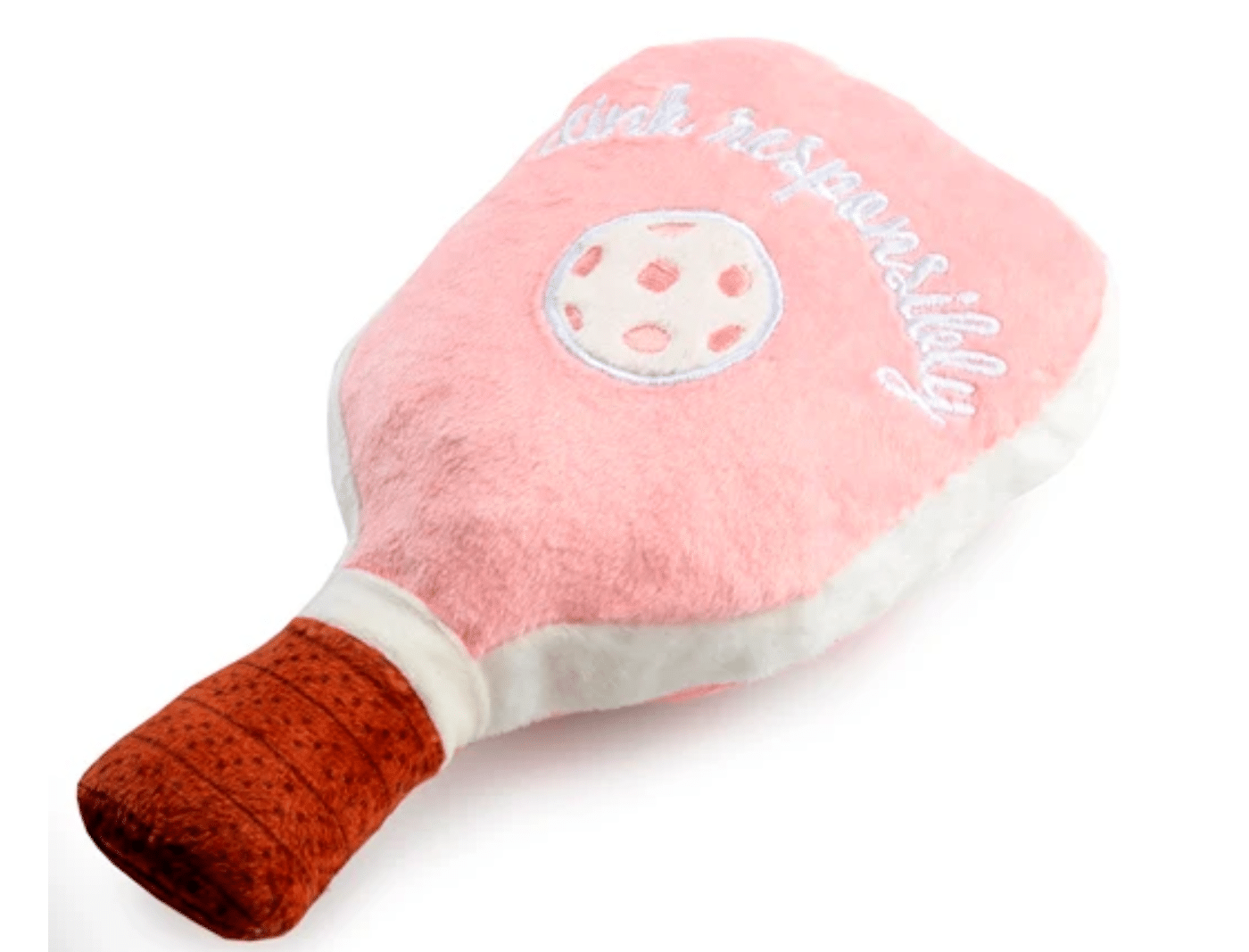 Pink Checker Pickleball Paddle Dog Toy